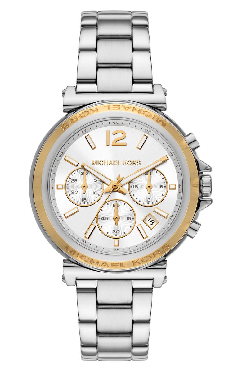 Michael Kors Maren Two-Tone Bracelet Strap Chronograph Watch, 40mm ...