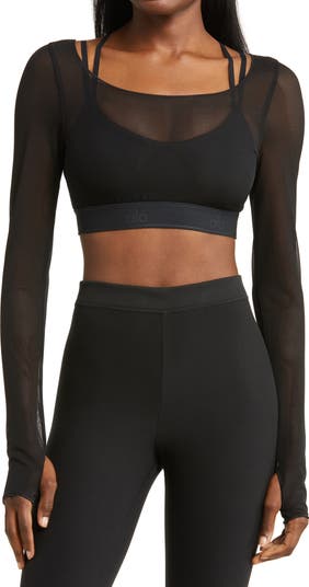 Alo Airlift Ballet Dream Long Sleeve Bra Top | Nordstrom