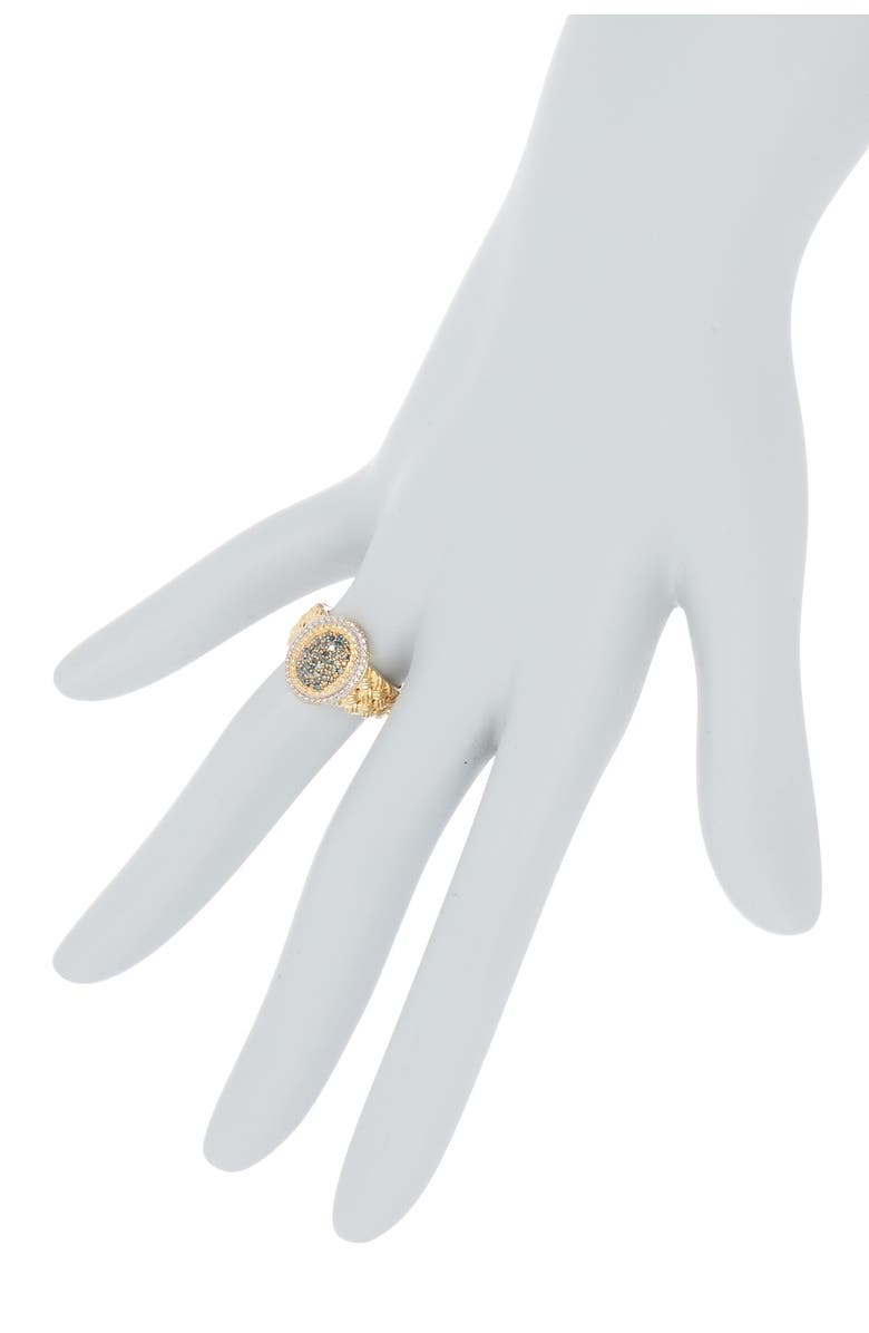 SAVVY CIE JEWELS Pave Blue Diamond Braided Ring - 0.25 ctw | Nordstromrack