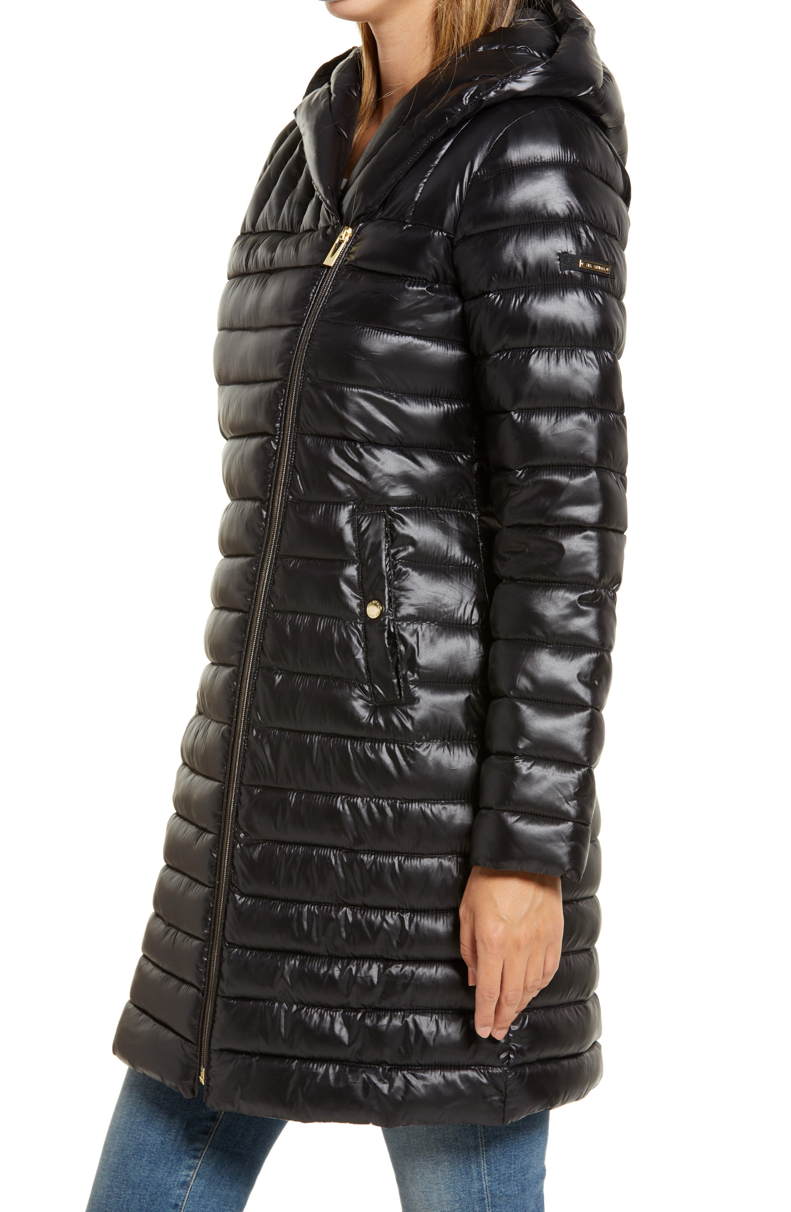 Via Spiga Hooded Packable Puffer Coat | Nordstrom