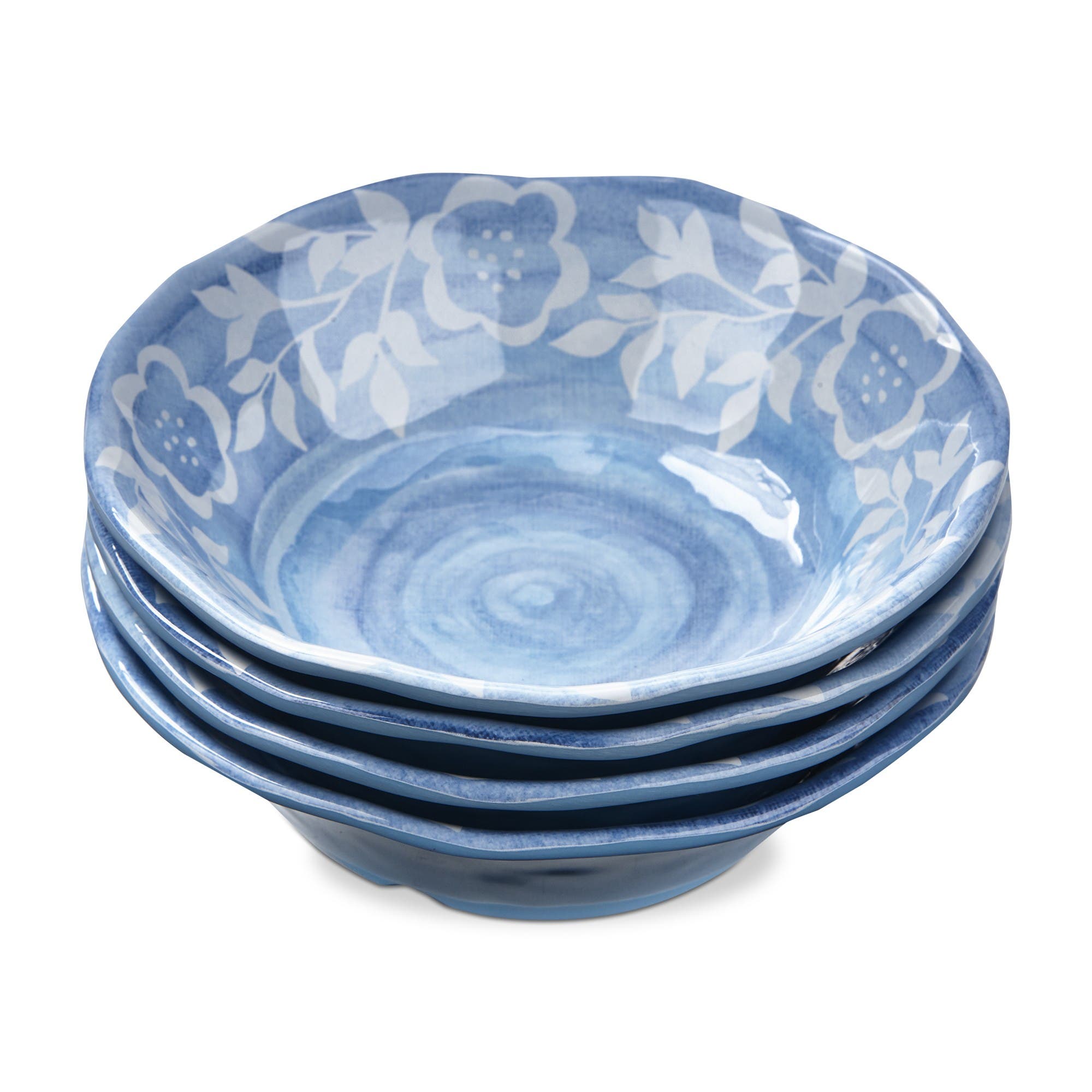 tag Cottage Blue White Flower Melamine Bowls | Nordstrom