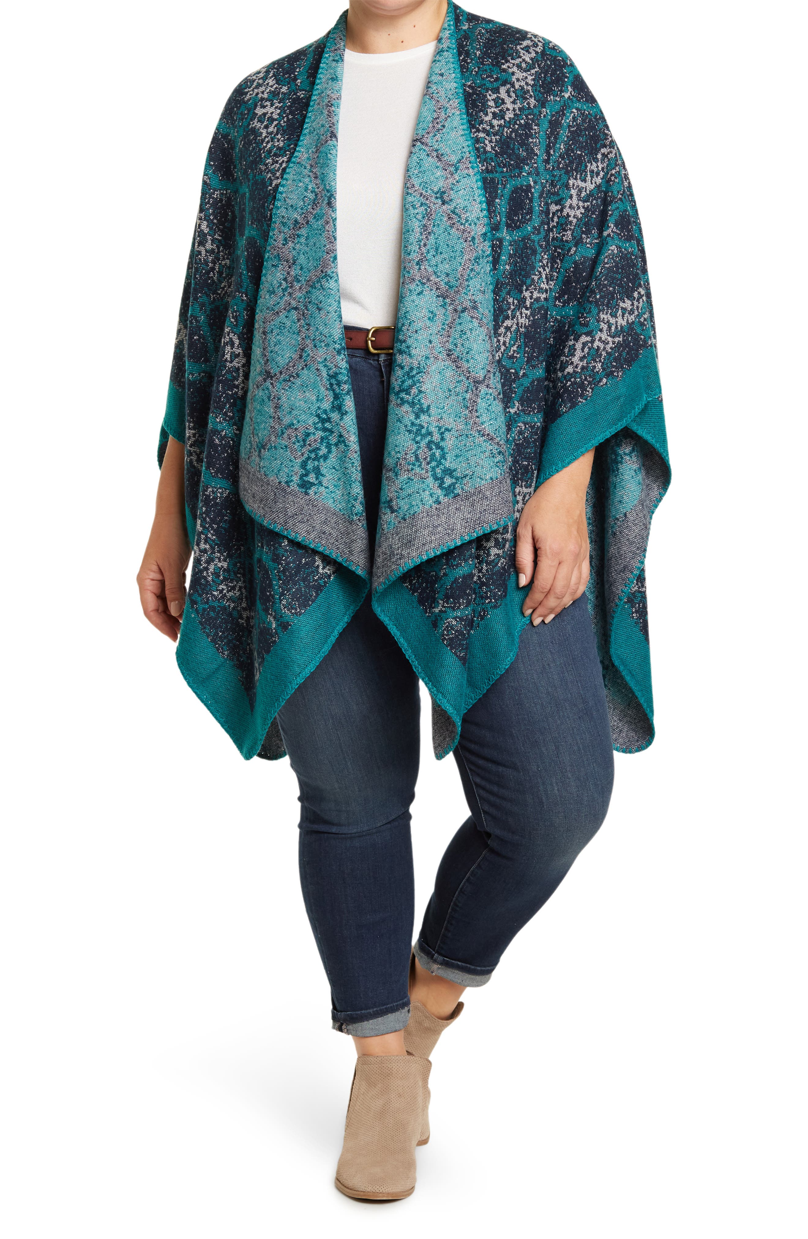 Lulla Collection by Bindya Animal Print Ruana | Nordstromrack