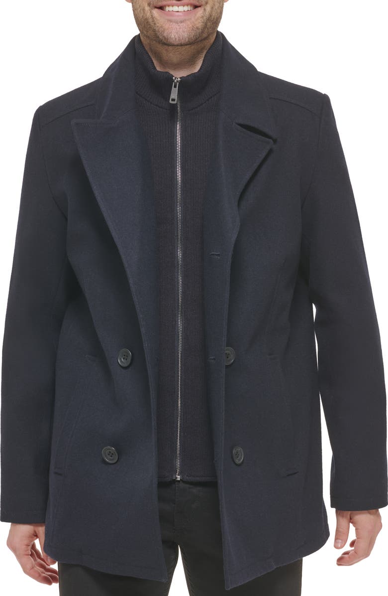 Kenneth Cole New York Classic Wool Peacoat | Nordstromrack