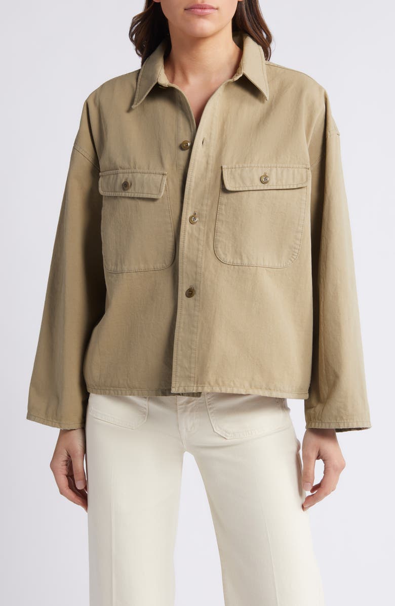 THE GREAT. The Arizona Cotton Shirt Jacket | Nordstromrack
