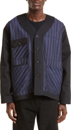 Nicholas Daley Men's Work Stripe Cardigan | Nordstrom