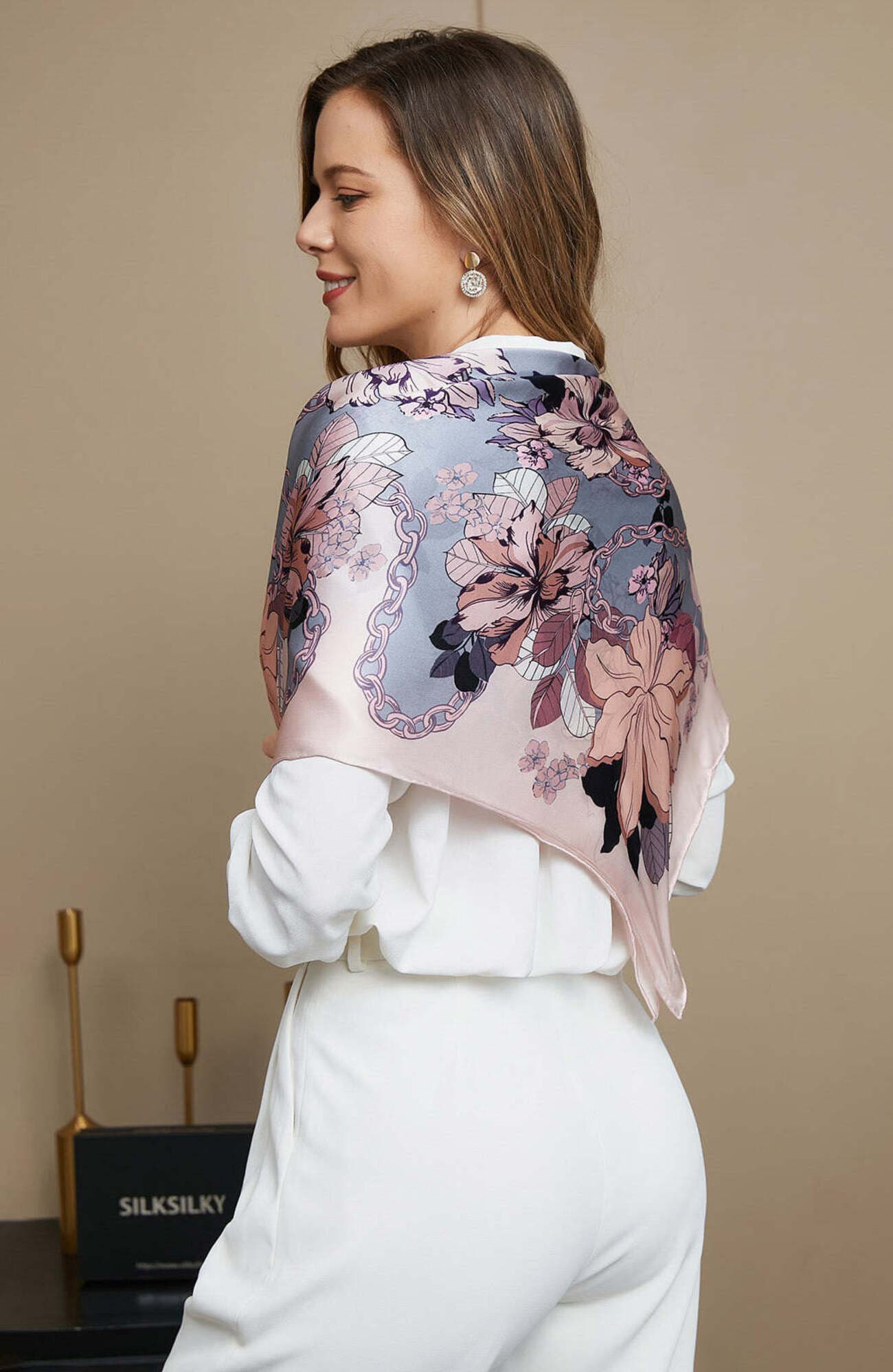 Floral Print Silk Scarf (Women) | Nordstrom