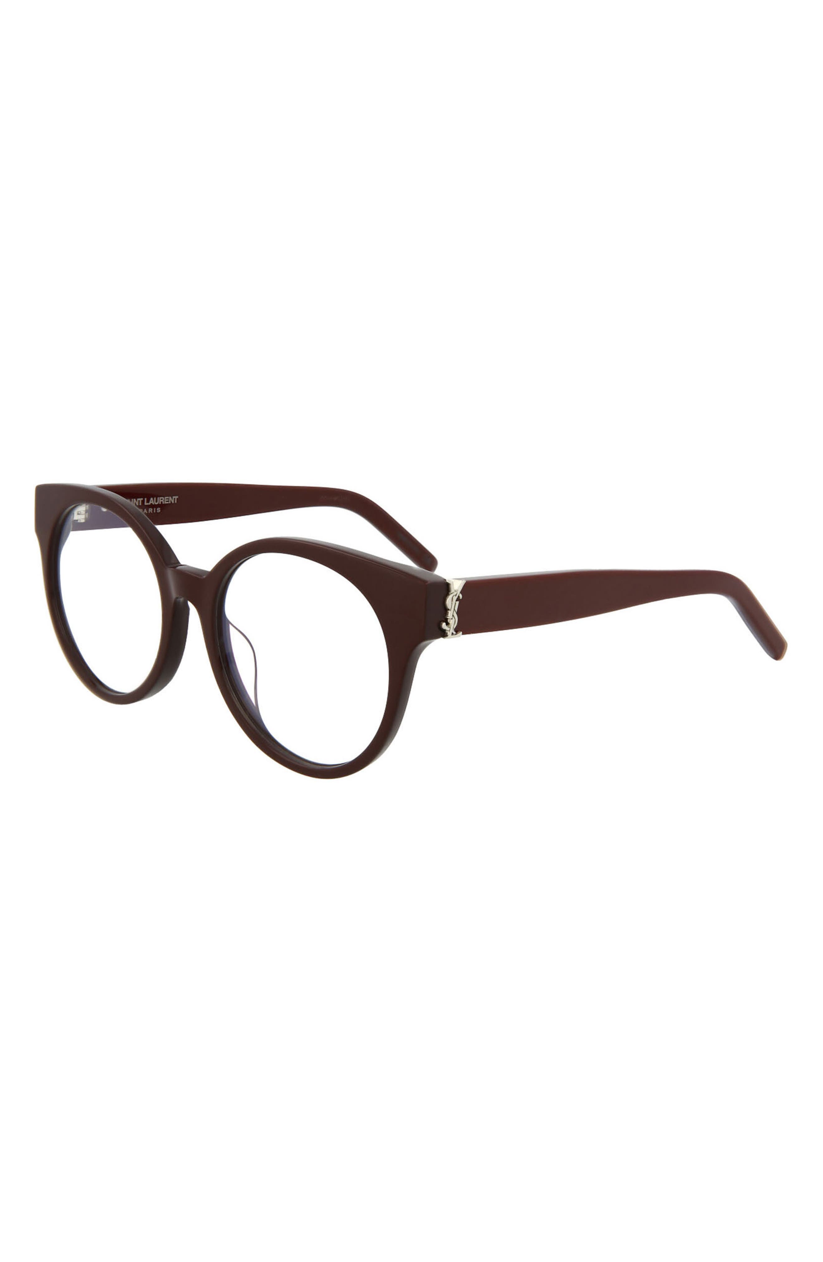Saint Laurent 53mm Round Optical Frames | Nordstromrack