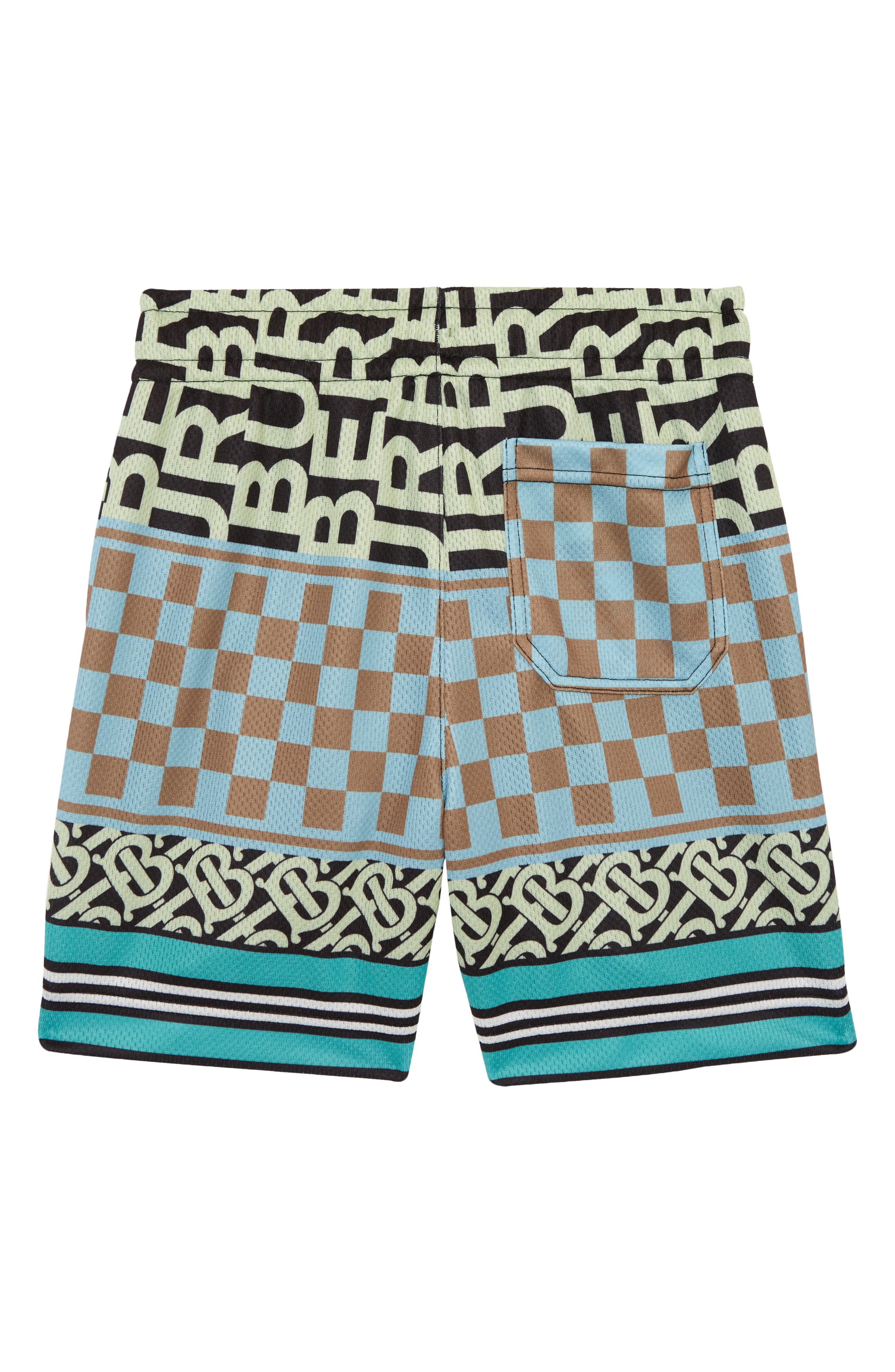 Burberry Kids' Martie Logo Patchwork Mesh Shorts | Nordstrom