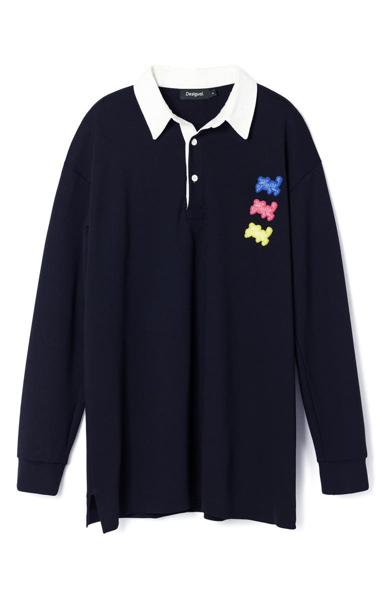 Desigual M. Christian Lacroix Long Sleeve Polo Dress | Nordstromrack