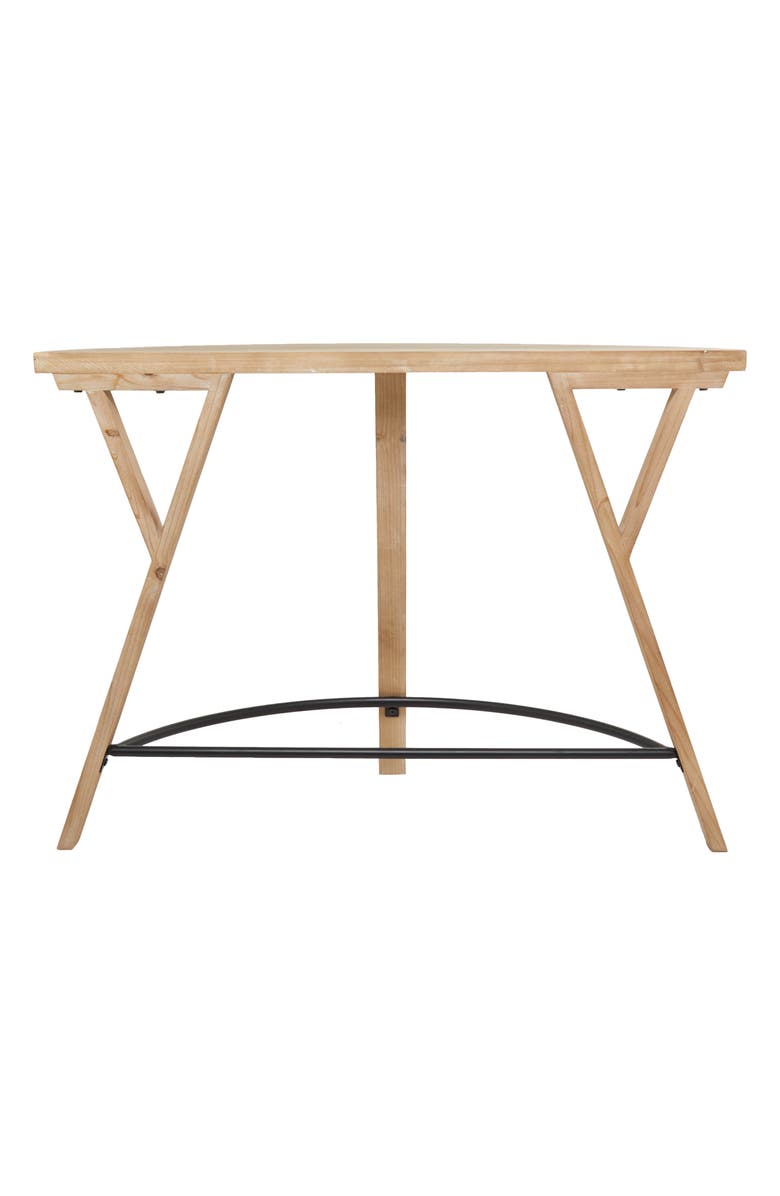 SONOMA SAGE HOME Brown Wood Half Moon Console Table | Nordstromrack
