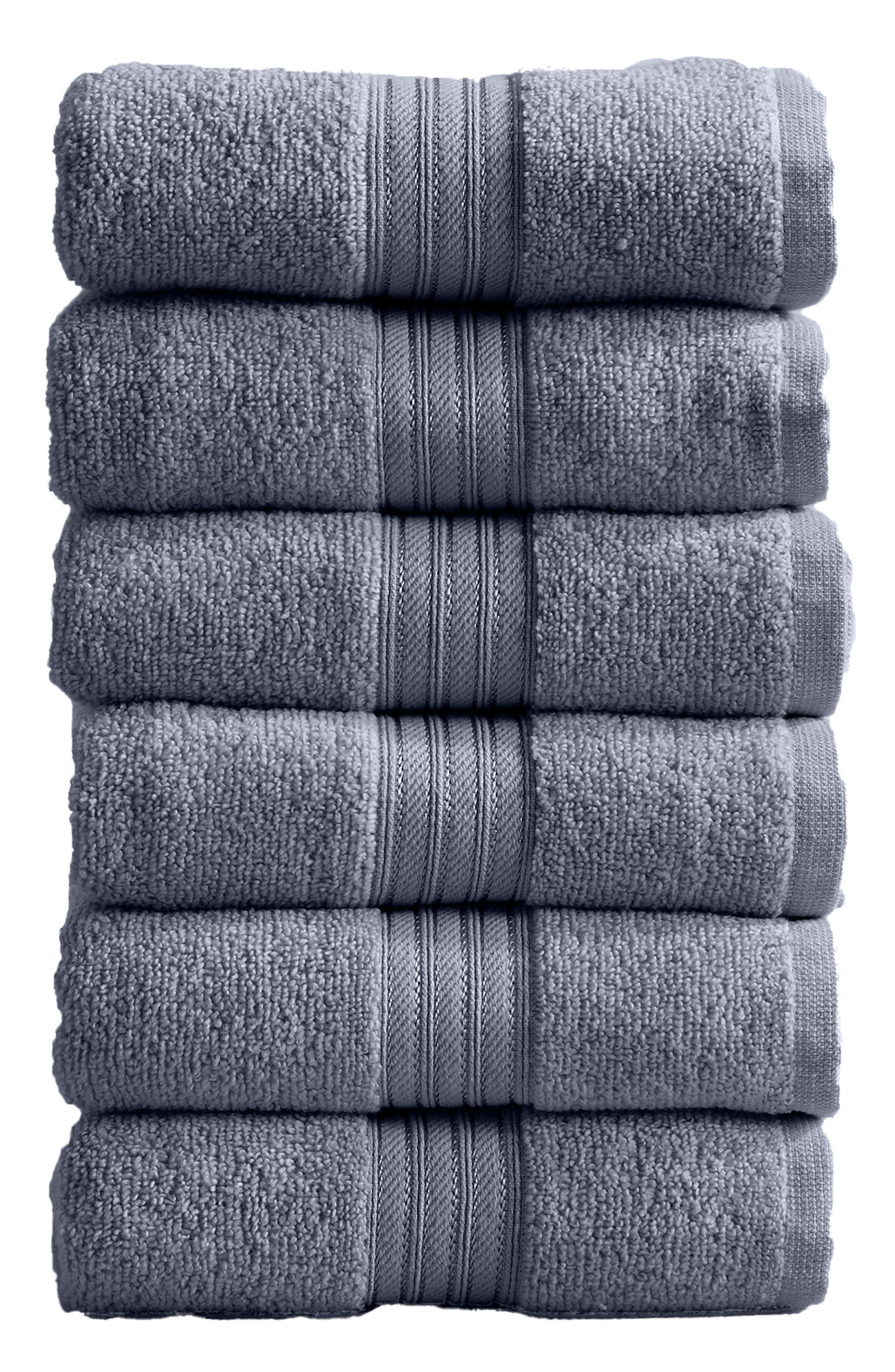 Quick-Dry Cotton 6-Pack Hand Towel Set | Nordstromrack