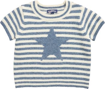 Freshman Kids' Stripe Star Short Sleeve Sweater | Nordstromrack