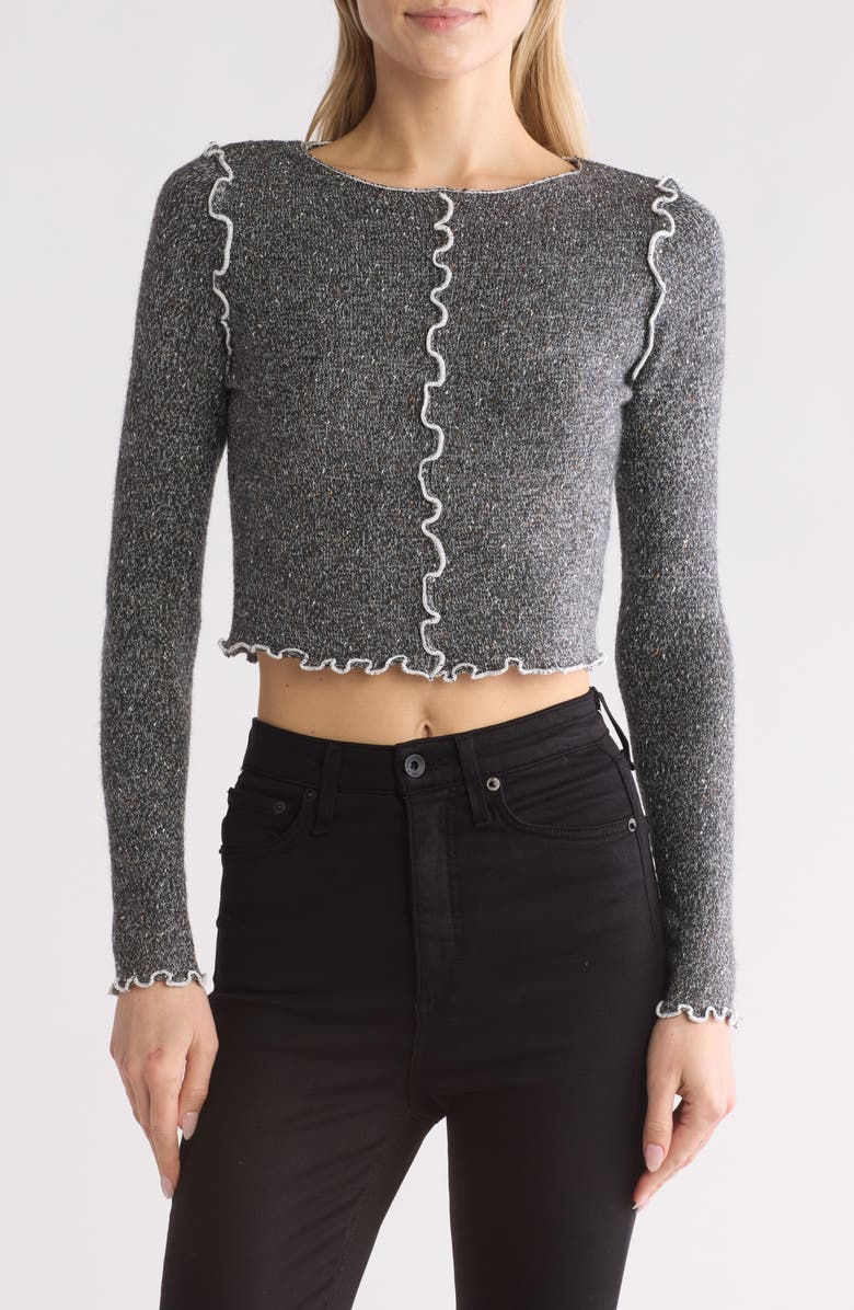 Lush Long Sleeve Lettuce Edge Trim Top | Nordstromrack