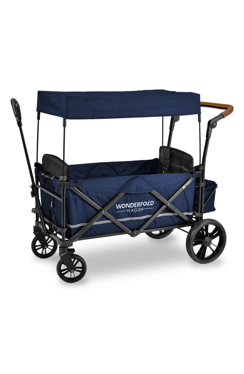 WonderFold Wagon Push/Pull Double Stroller Wagon - Navy | Nordstromrack