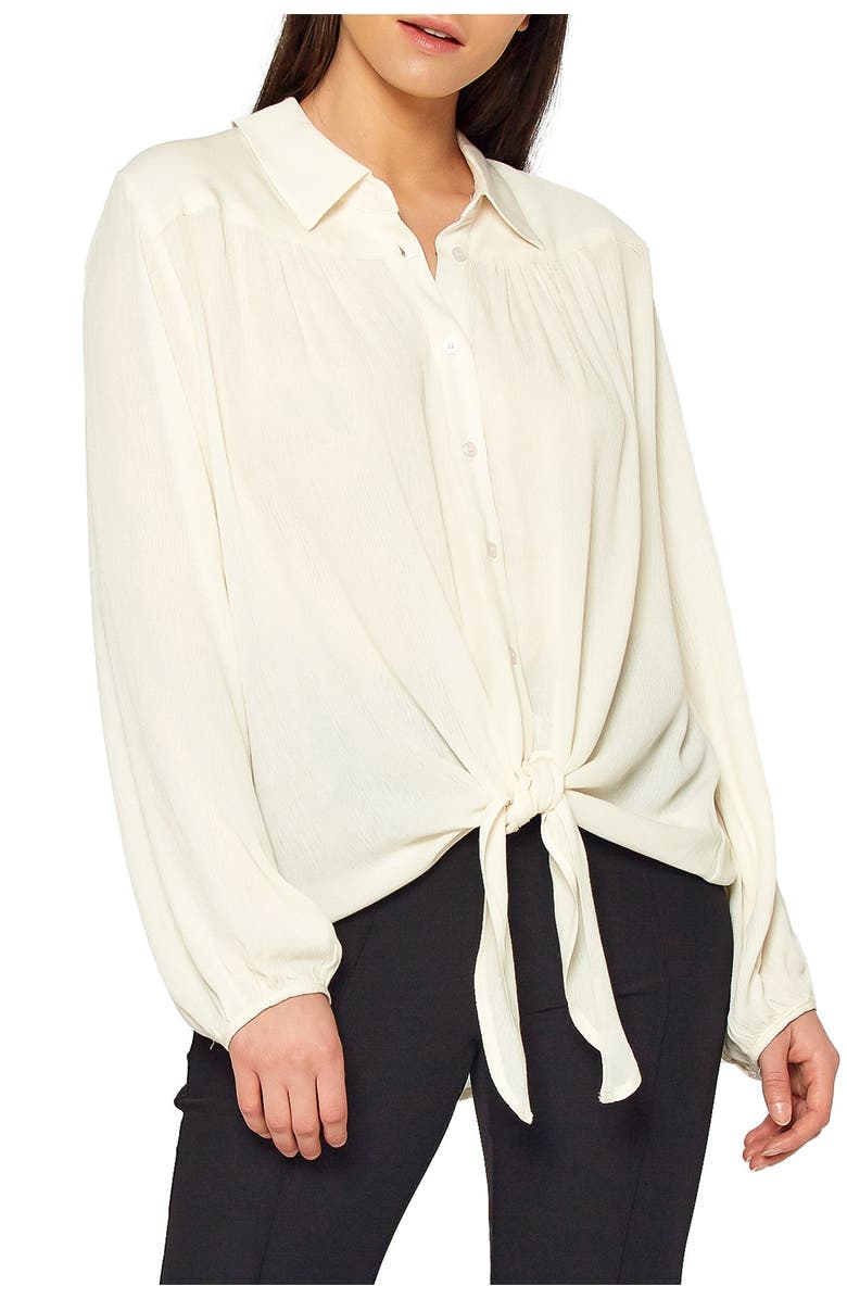 Pleione Tie Front Blouse | Nordstromrack