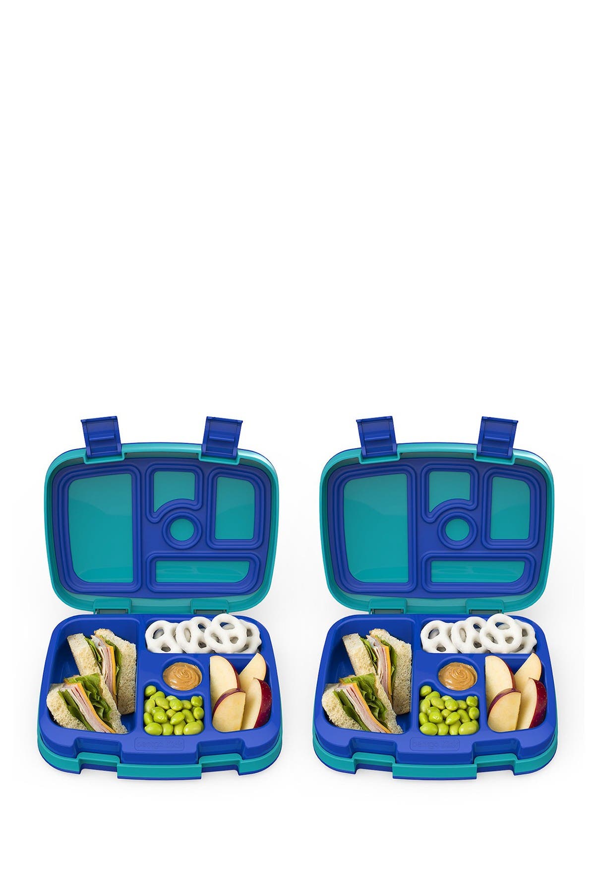 BENTGO 2-Pack of Kids Prints Leak-Proof 5-Compartment Bento-Style Lunch ...