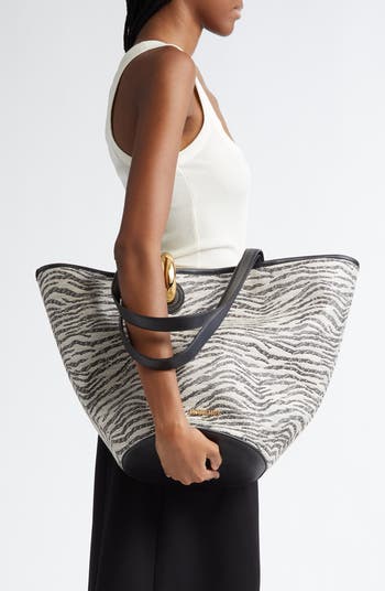 Jacquemus Le Bambola Zebra Print Tote | Nordstrom Jacquemus Le Bambola Zebra Print Tote | Nordstrom