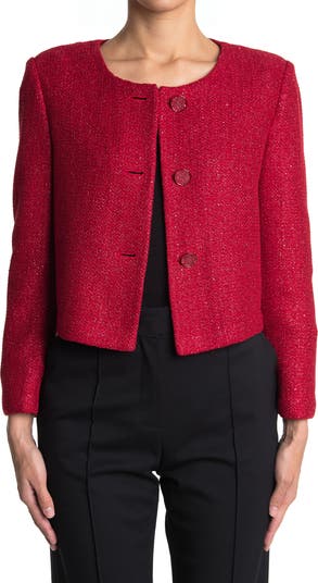 St. John Collection Allover Sequin Tweed Knit Jacket | Nordstromrack