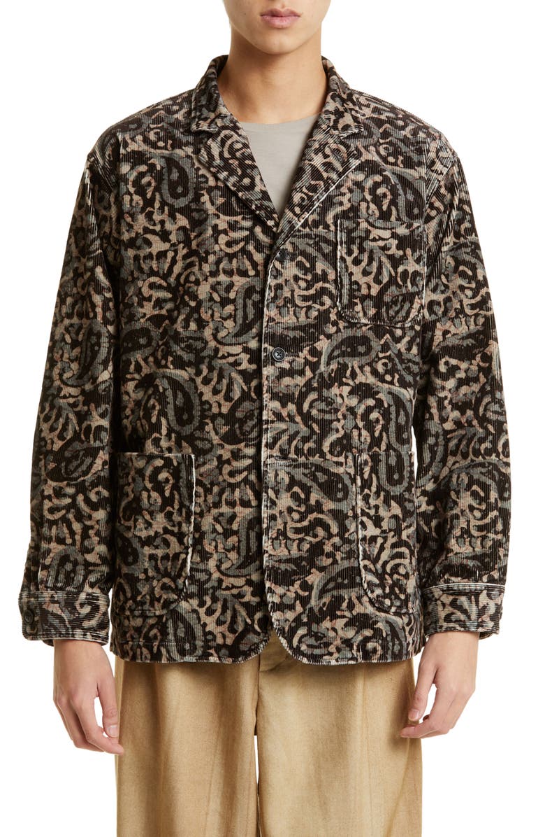BEAMS Paisley Corduroy Sport Coat | Nordstromrack