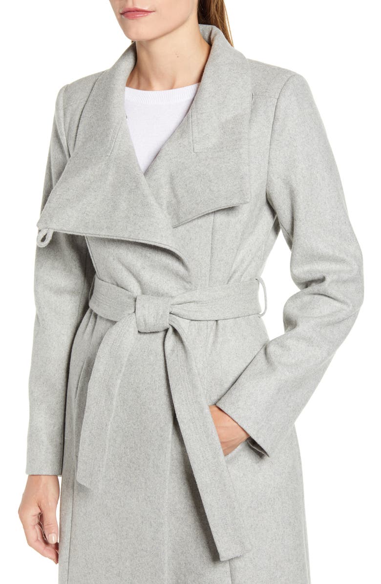 Kenneth Cole New York Belted Wool Blend Maxi Coat | Nordstromrack