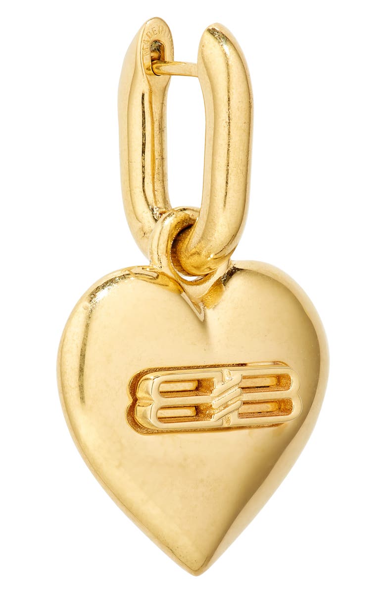 Balenciaga BB Heart Drop Huggie Hoop Earrings | Nordstromrack