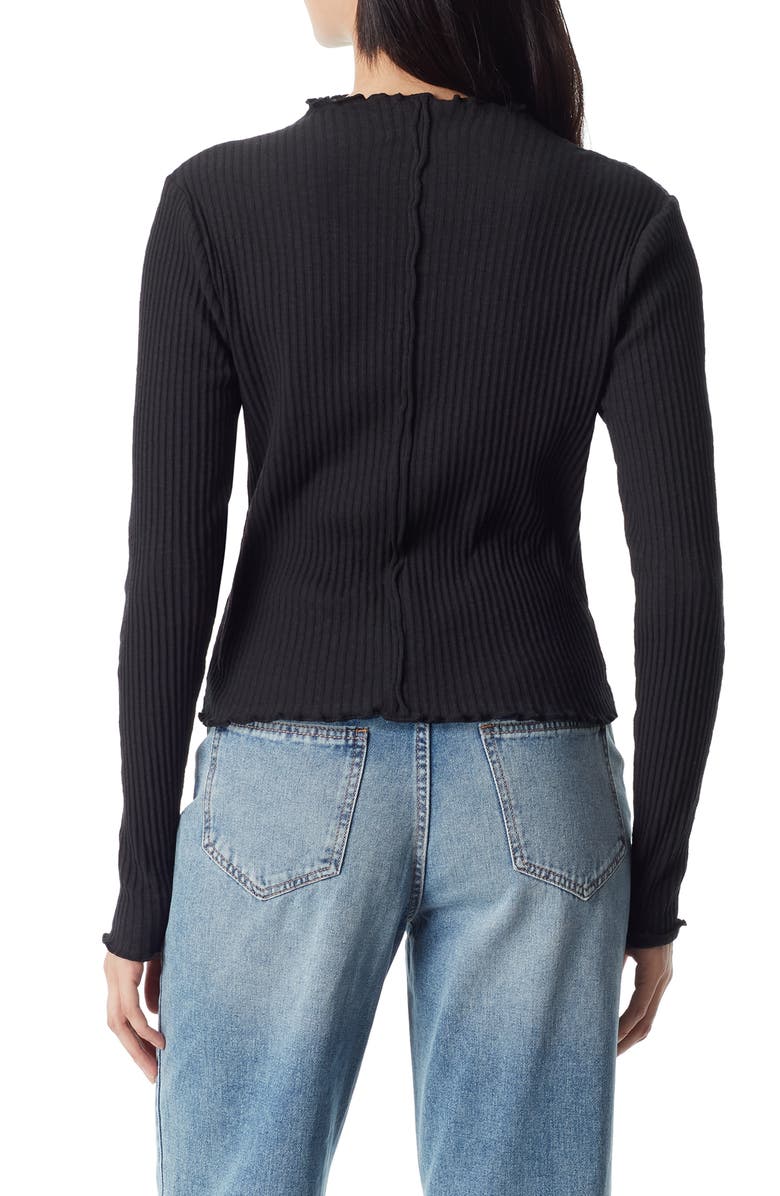 Circus NY by Sam Edelman Narissa Rib Cotton Funnel Neck Top | Nordstromrack