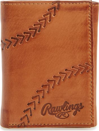 Rawlings Line Drive Trifold Leather Wallet | Nordstrom