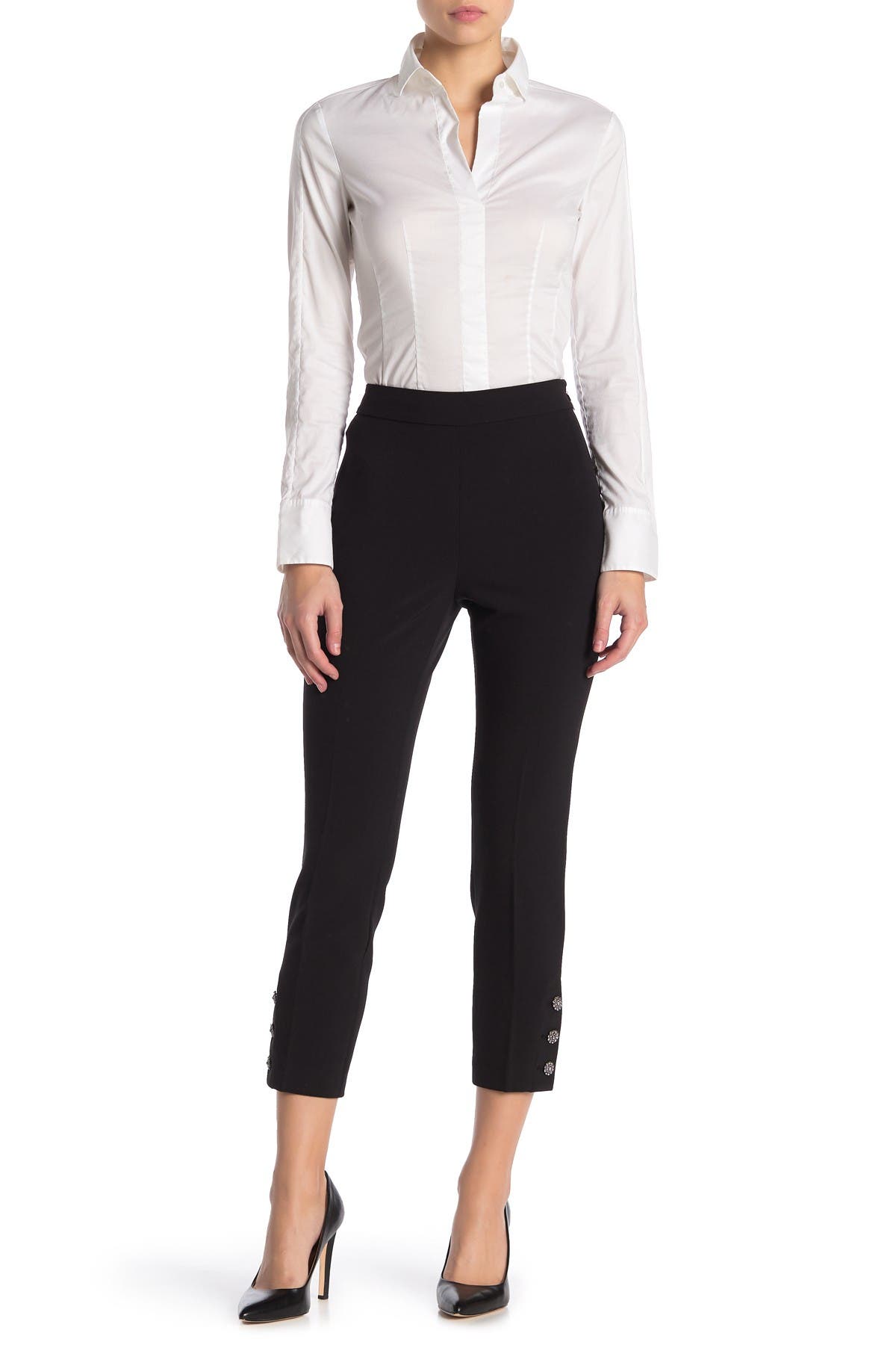 Kate Spade New York jewel button slim pants | Nordstromrack