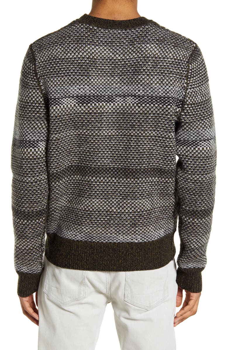 rag & bone Reversible Bird's Eye Wool Crewneck Sweater | Nordstromrack