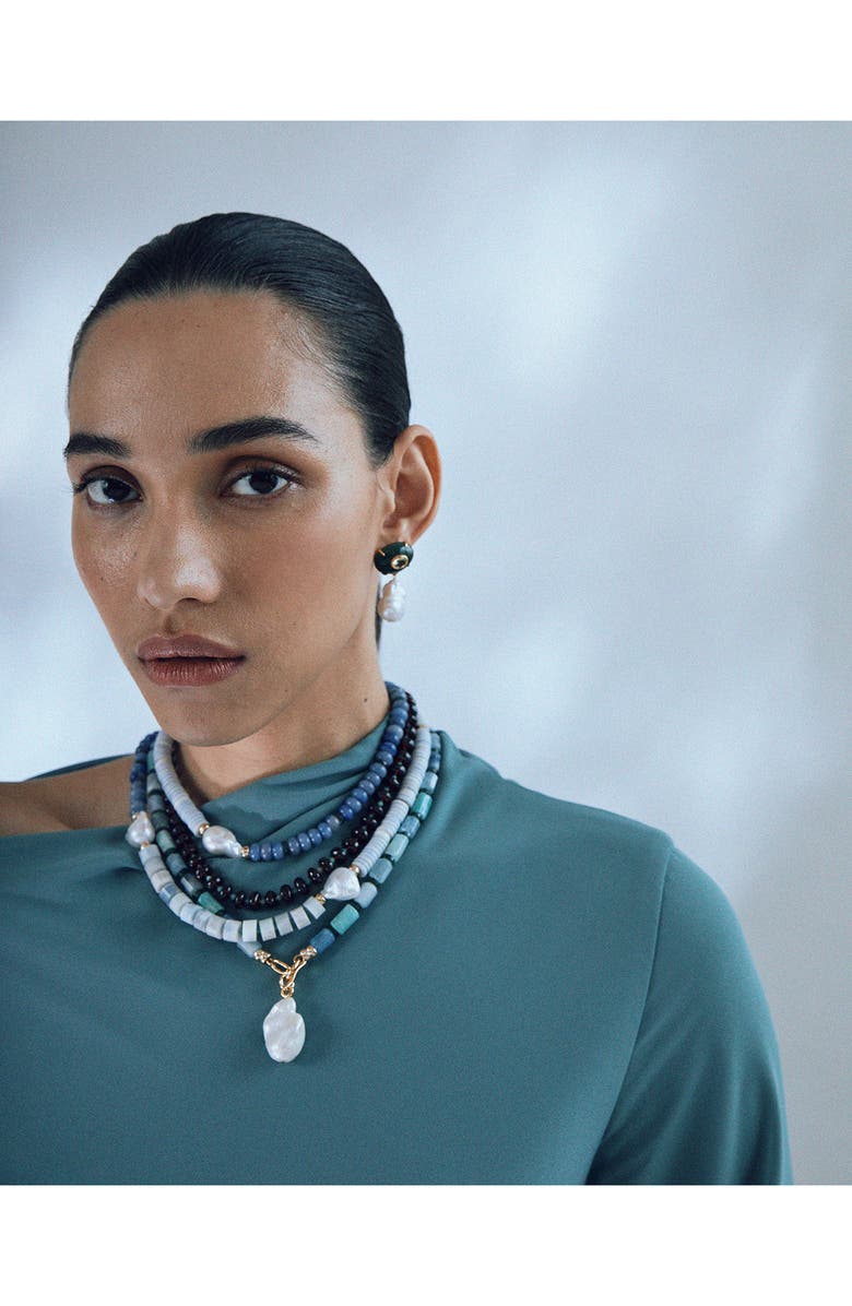 Lizzie Fortunato Pearl Isle Necklace in Sea | Nordstrom