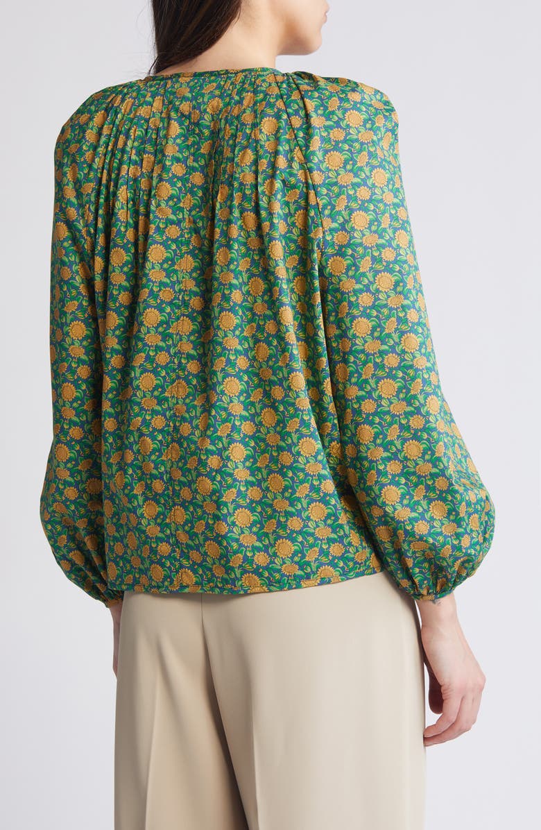 NACKIYÈ x Liberty London Grand Bazaar Blouson Sleeve Cotton Top ...