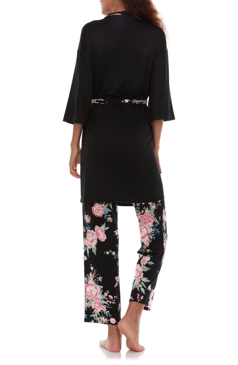 Flora Nikrooz Payton Wrap Robe, Tank & Pants Pajamas | Nordstromrack