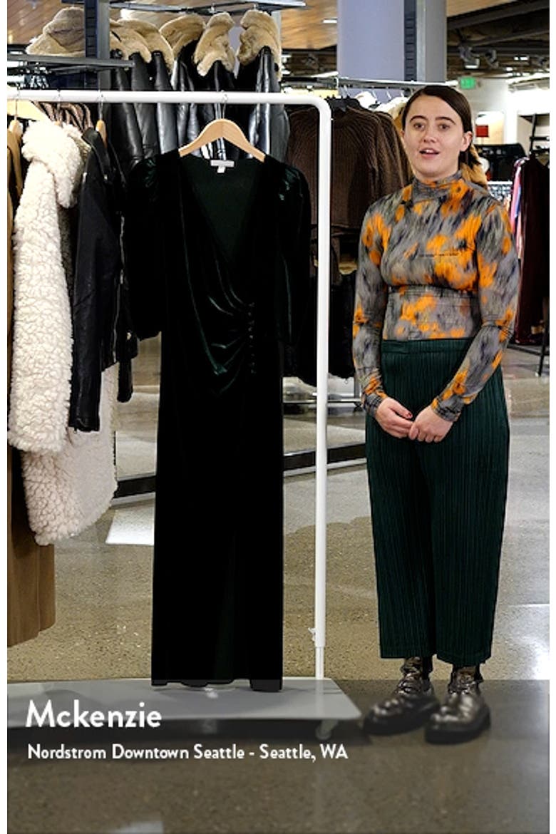Faux Wrap Velvet Midi Cocktail Dress (Women) | Nordstromrack