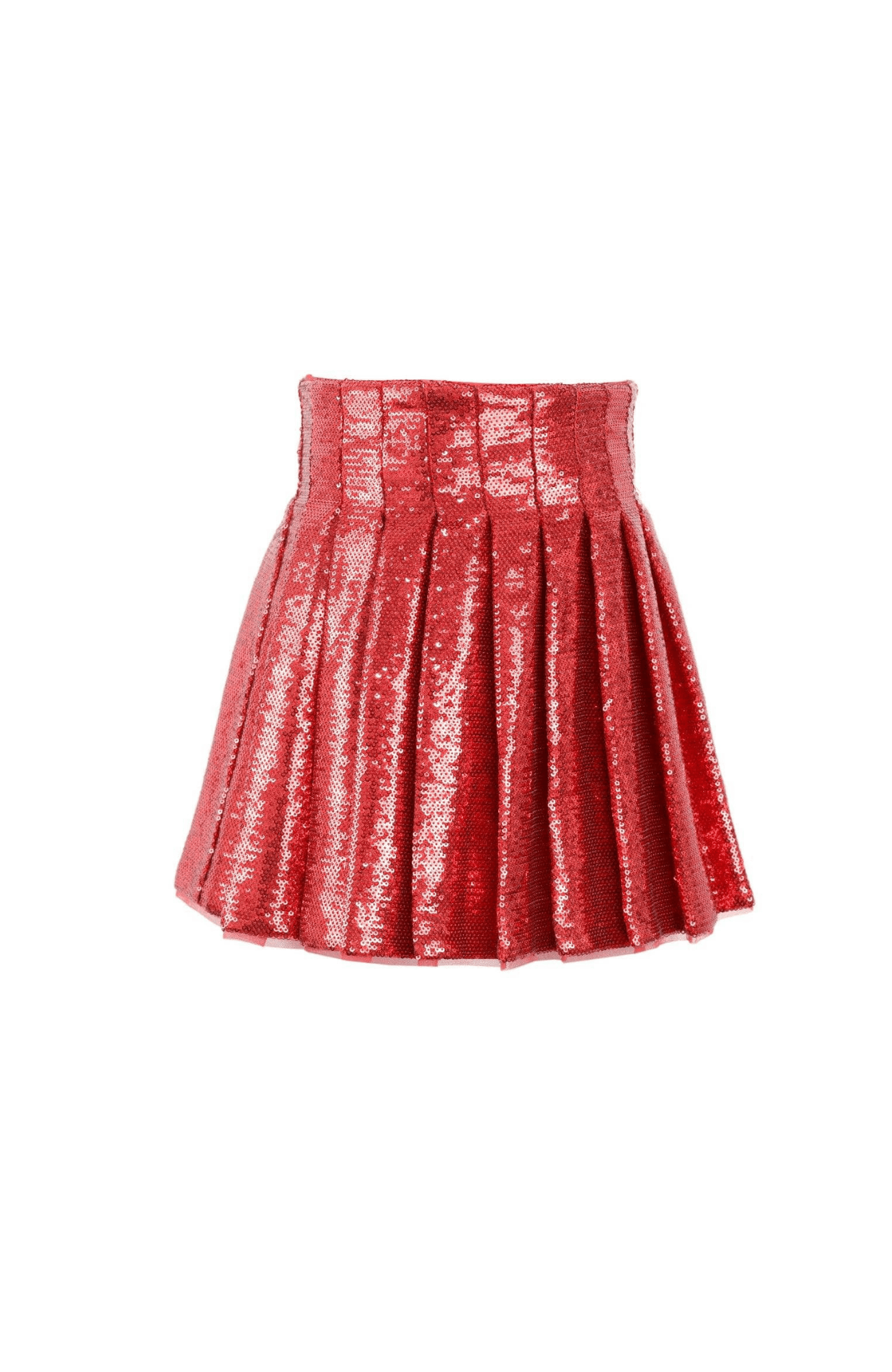 Lola + The Boys Scarlet Pleated Shimmer Skirt | Nordstrom