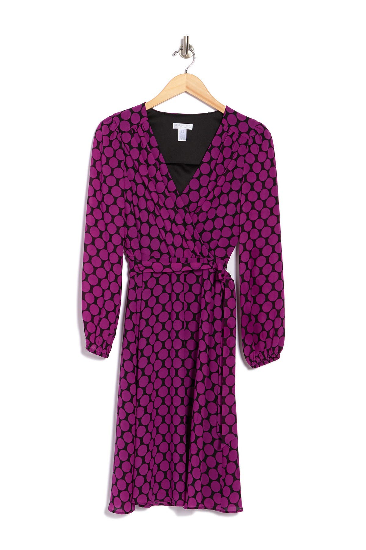 London Times Quarter Dot Long Sleeve Fit and Flare | Nordstromrack