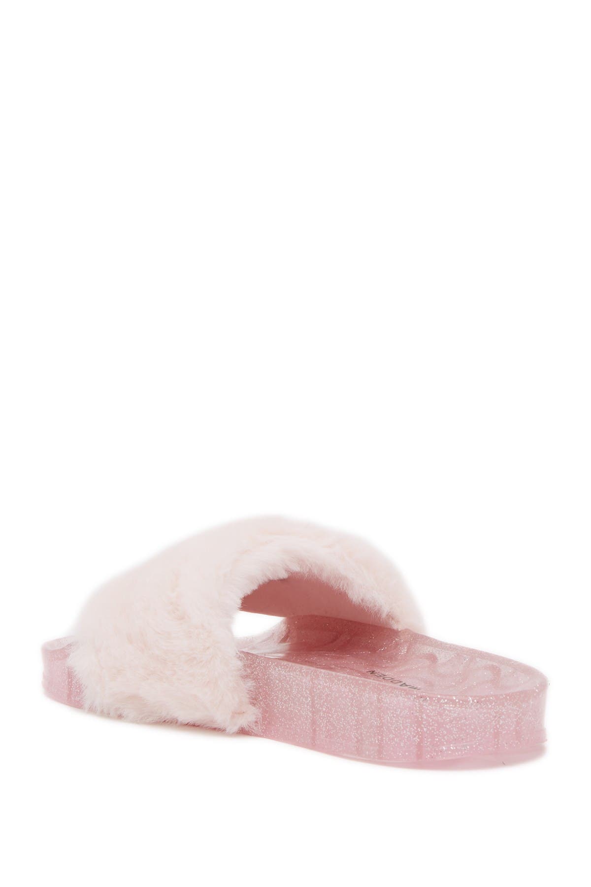 Steve Madden Crystal Faux Fur Slide Sandal | Nordstromrack