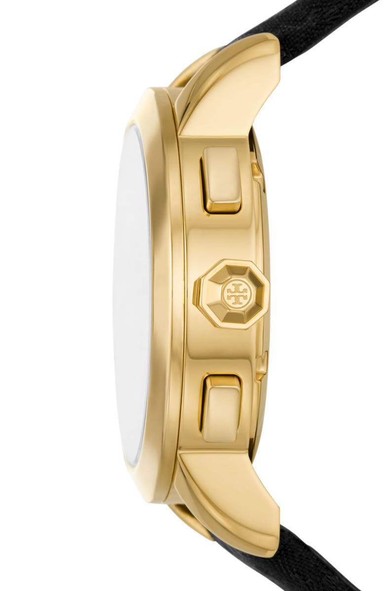 Tory Burch The T-Monogram Chronograph Textile Strap Watch, 37mm | Nordstrom