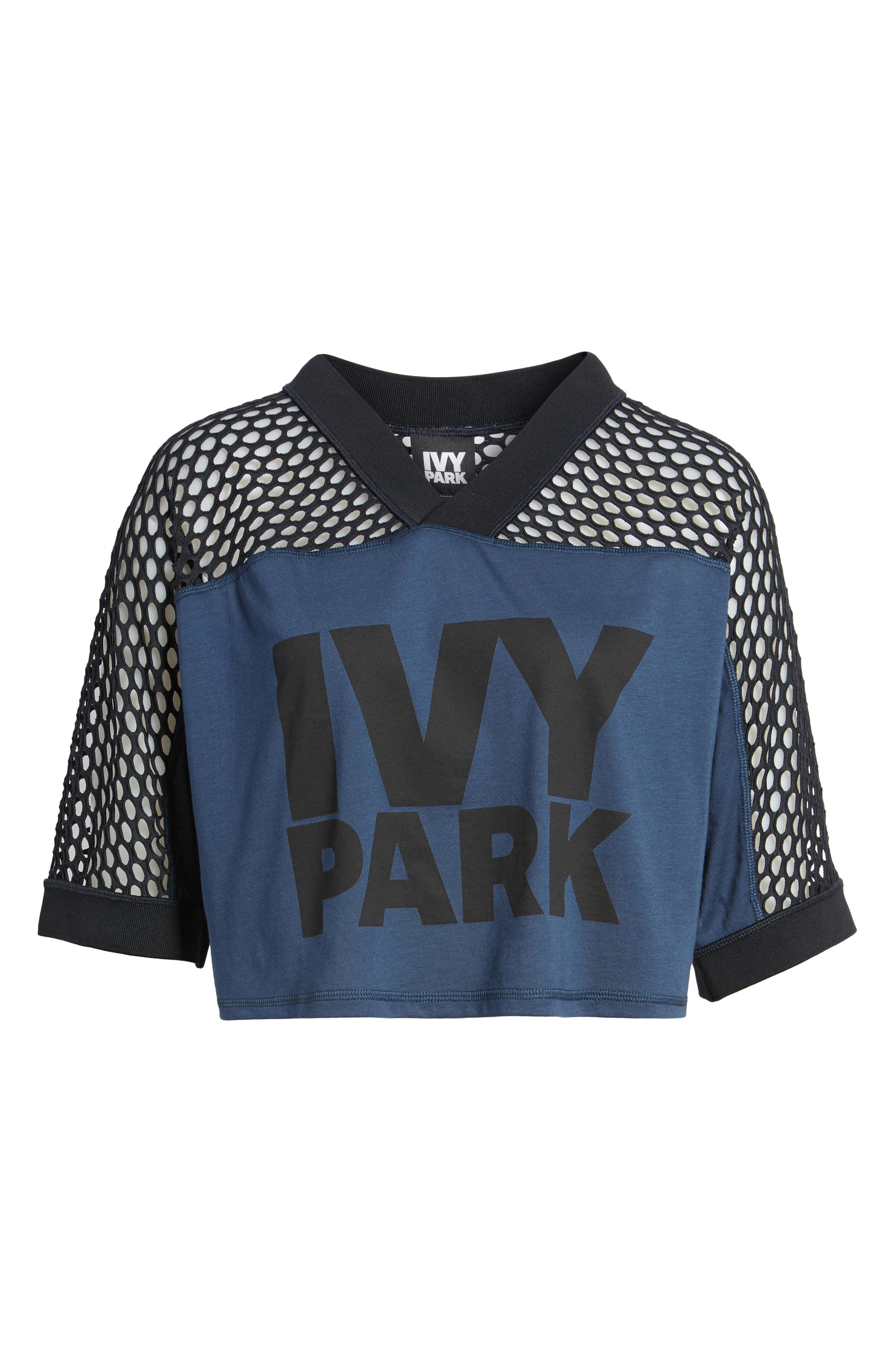 IVY PARK® Mesh Mix Crop Tee | Nordstromrack