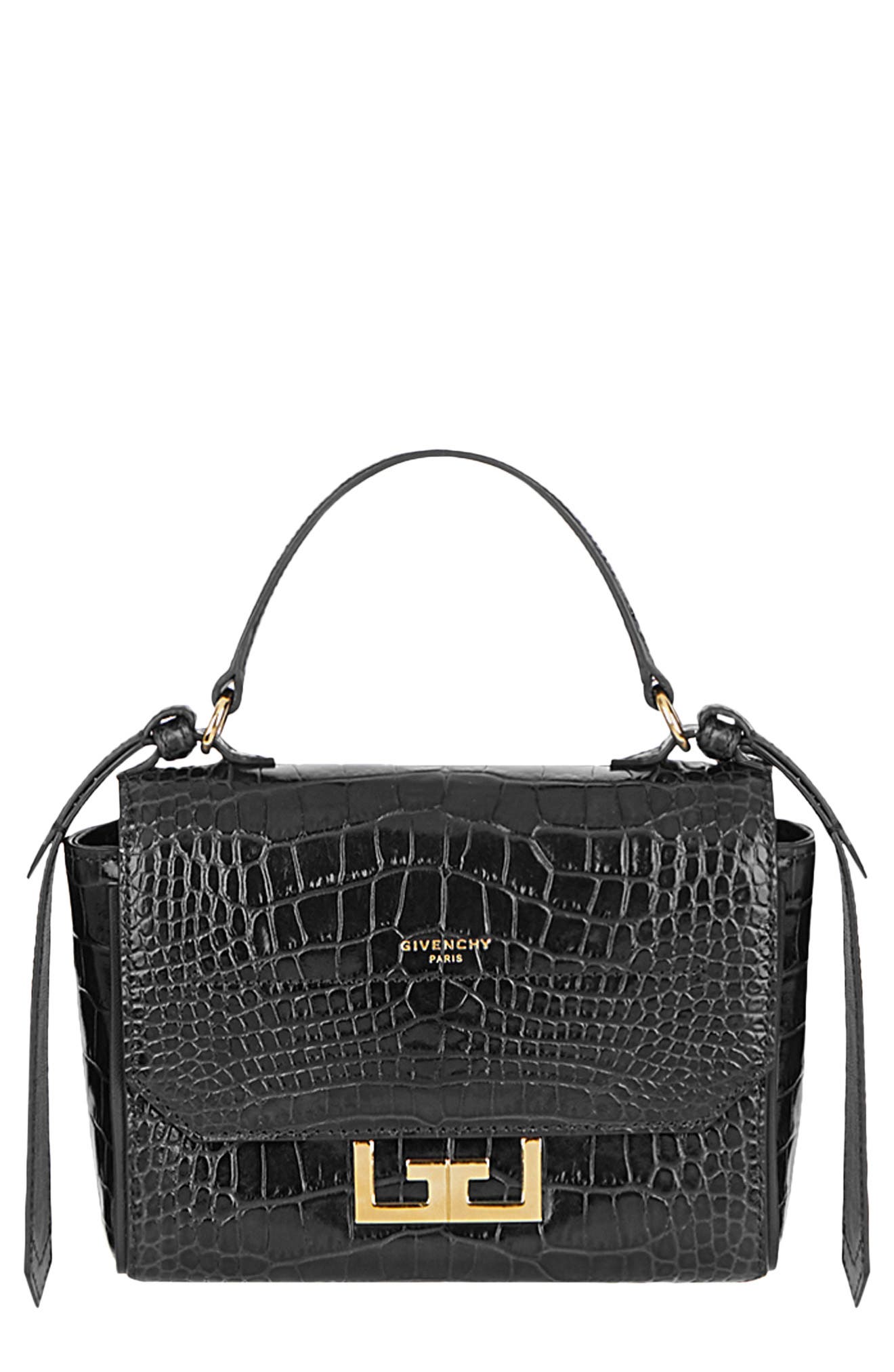 Givenchy Mini Eden Croc Embossed Leather Top Handle Bag | Nordstromrack
