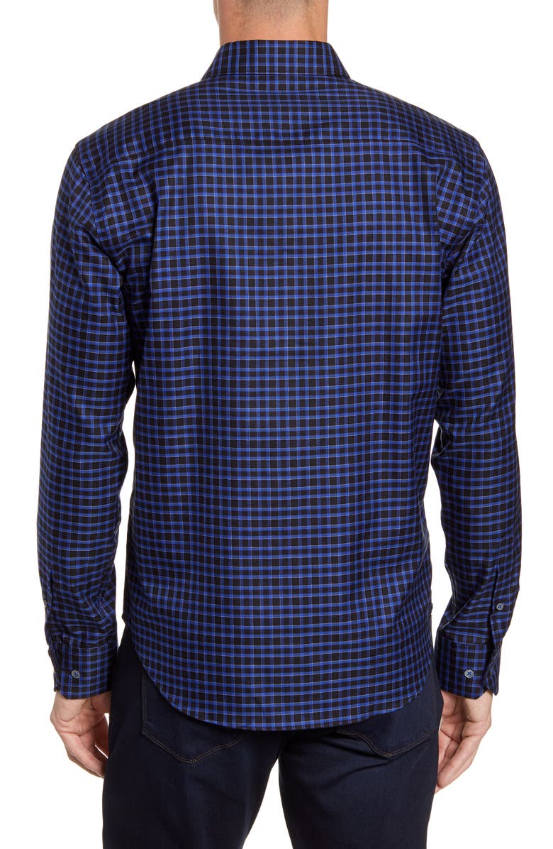 Bugatchi Shaped Fit Check Button-Up Sport Shirt | Nordstrom