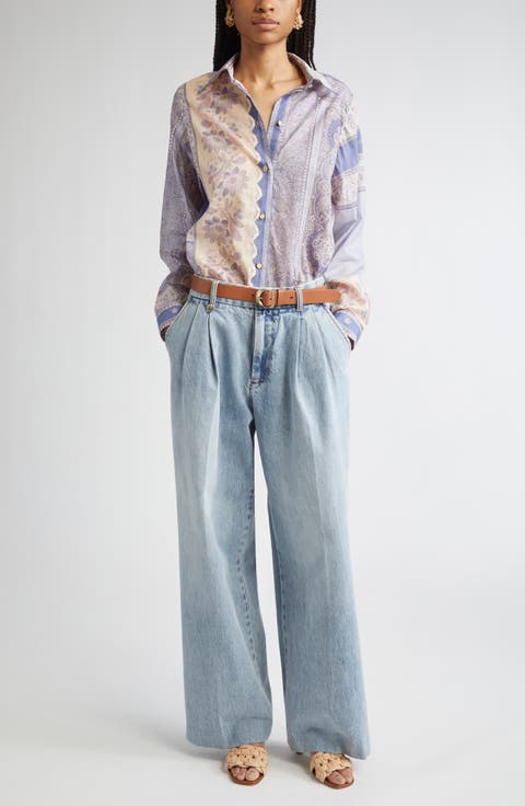 Women's Pleated Jeans & Denim | Nordstrom