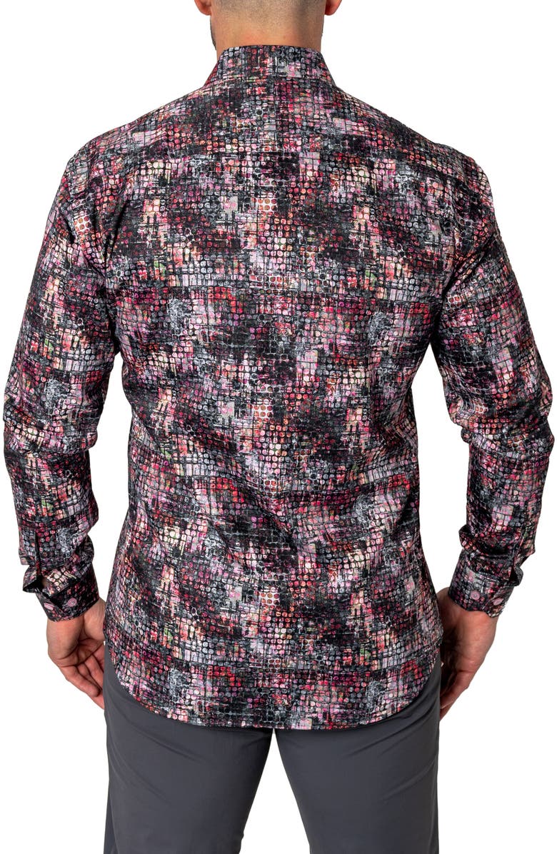 Maceoo Fibonacci Pink Bubbles Cotton Button-Up Shirt | Nordstromrack