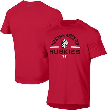Under Armour Men's Under Armour Red Northeastern Huskies Performance T ...