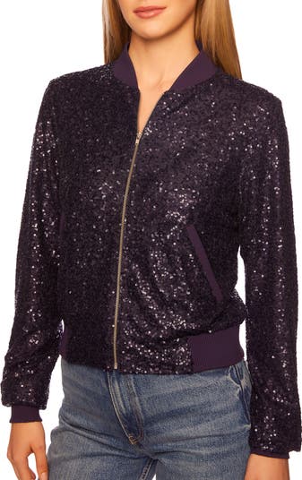 Susana Monaco Sequin Bomber Jacket | Nordstrom