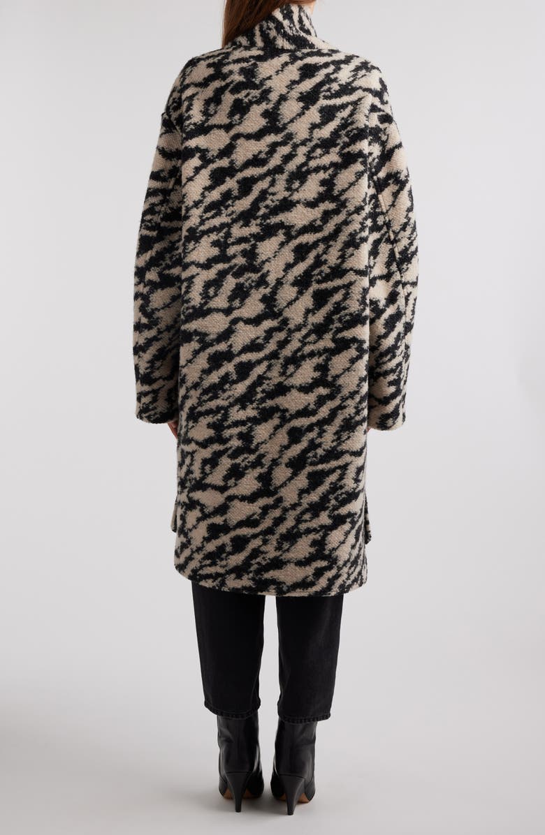 Isabel Marant Étoile Felexia Abstract Print Virgin Wool Blend Coat ...