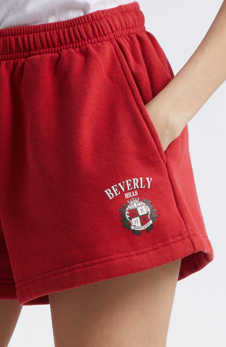 Sporty & Rich Beverly Hills Crest Disco Graphic Shorts | Nordstromrack