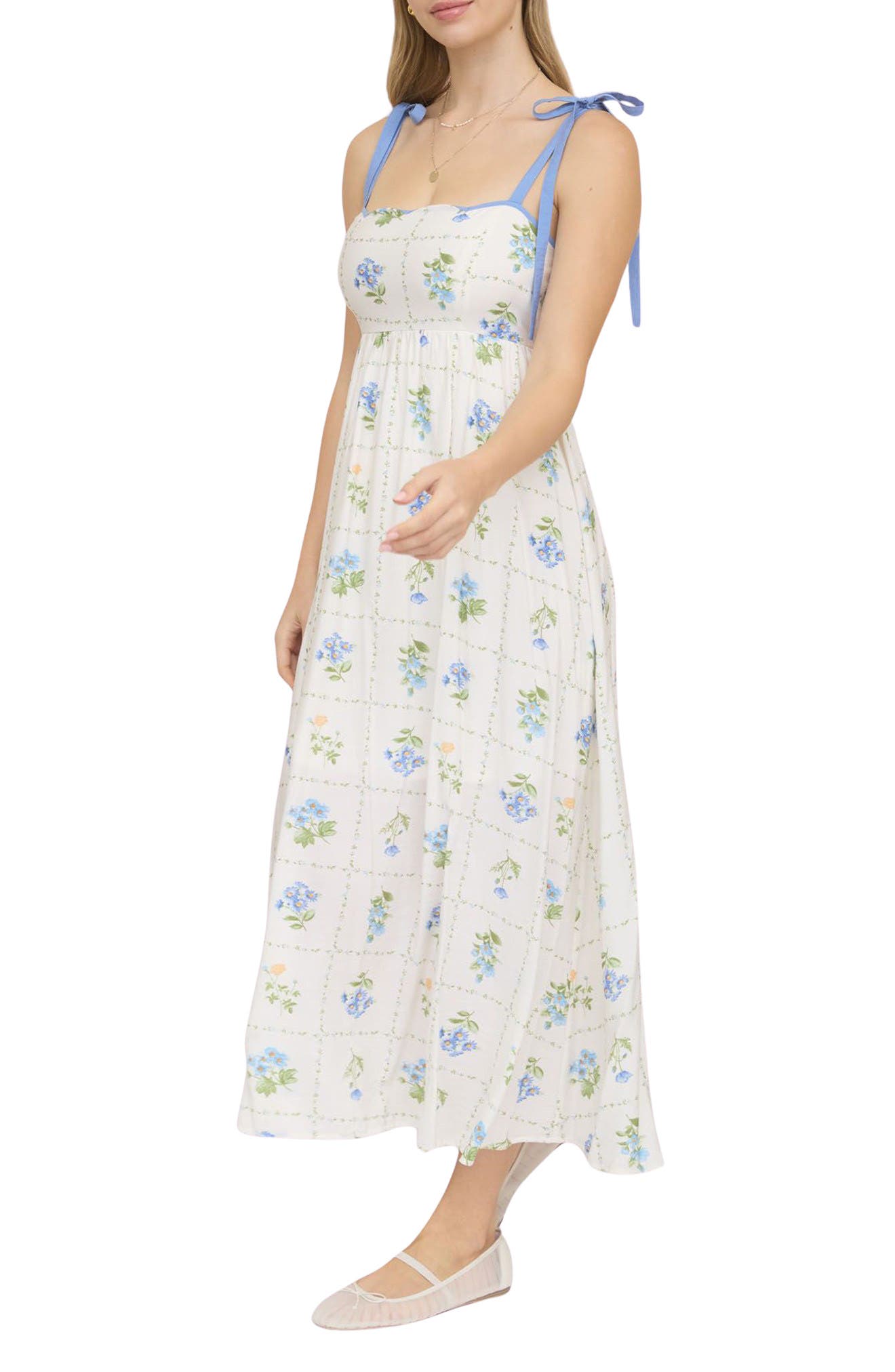 Blu Pepper Floral Tie Strap Sundress | Nordstromrack