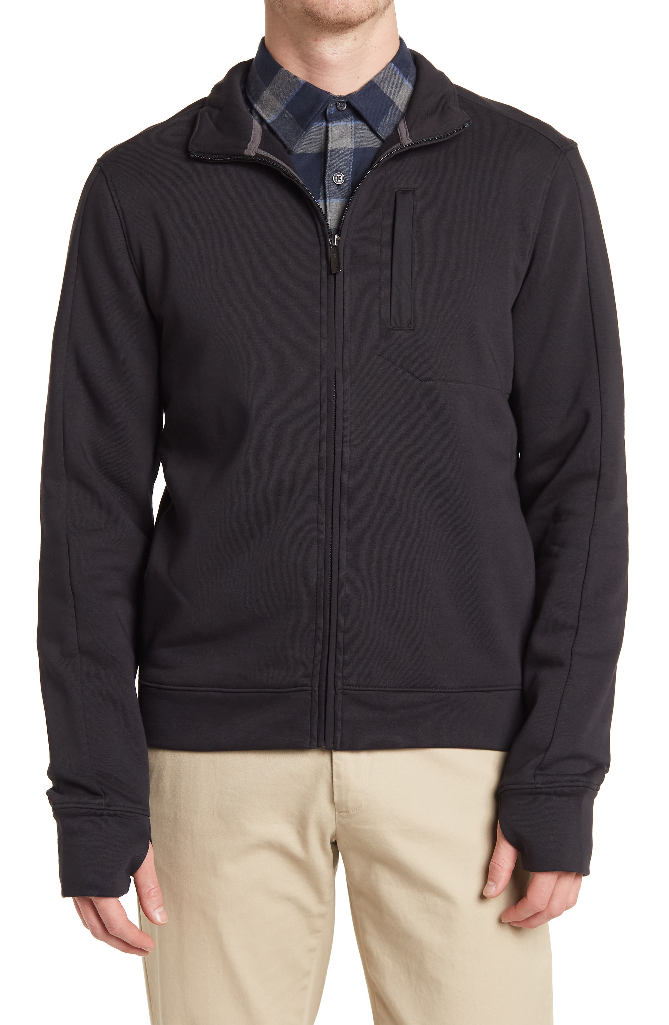 Perry Ellis Long Sleeve Welt Pocket Full Zip Jacket | Nordstromrack