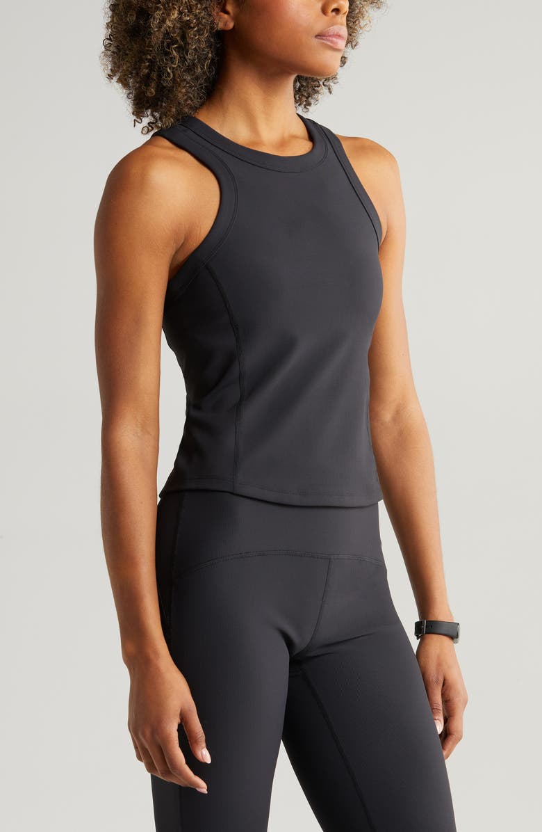 Zella Luxe Rib Racerback Support Tank | Nordstromrack