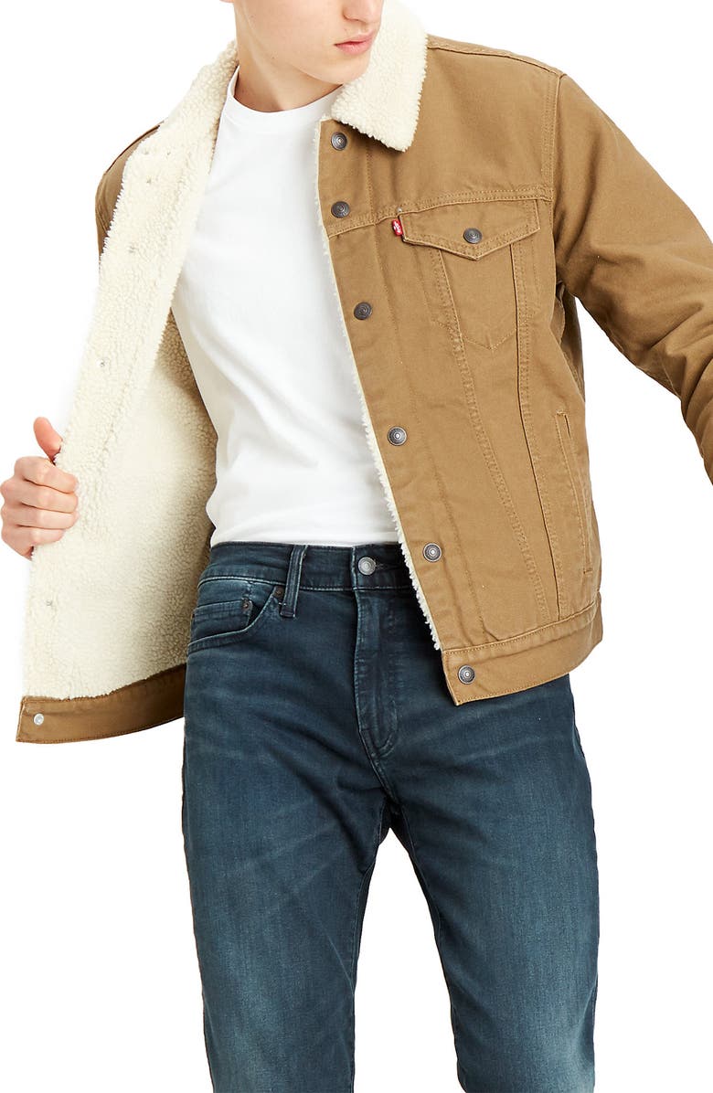 Levi's® Type 3 Faux Shearling Lined Denim Trucker Jacket | Nordstromrack
